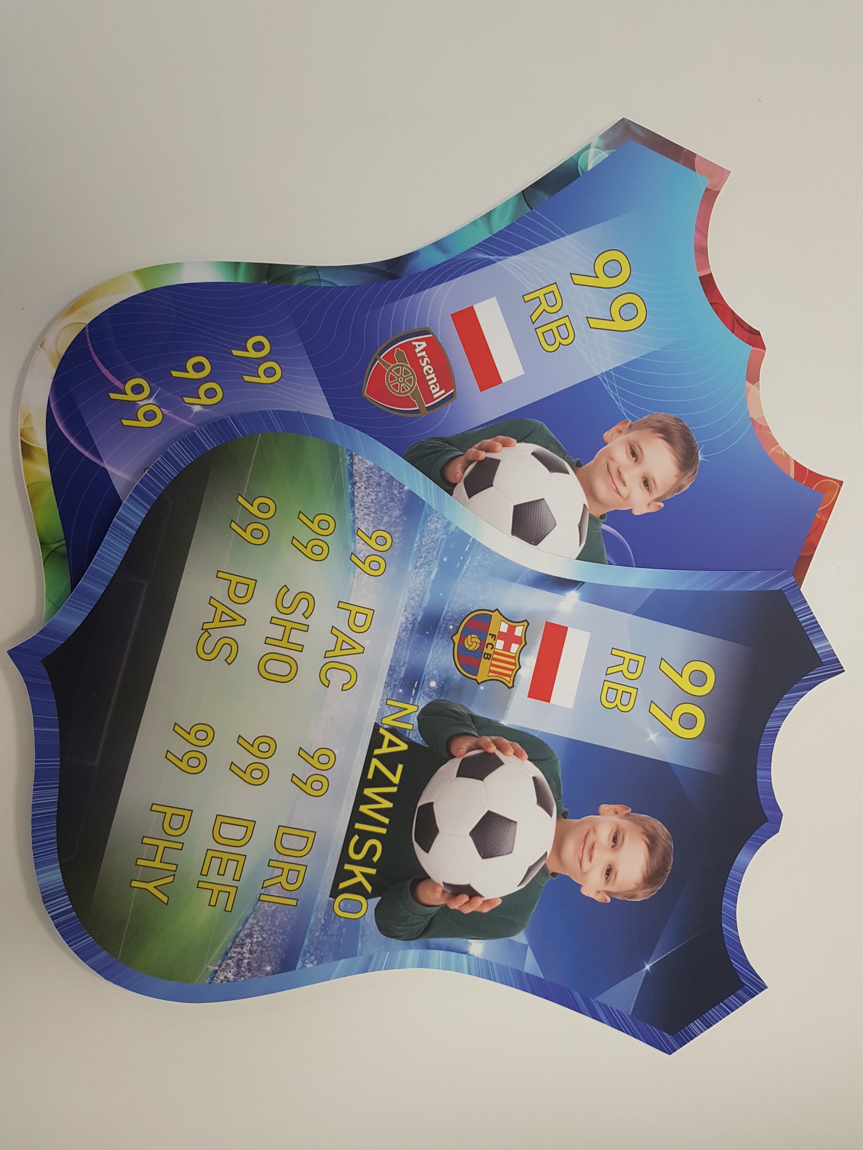 Karta zawodnika FUT karty FIFA personalizowane wzór 1 - sklep Naklejkomania
