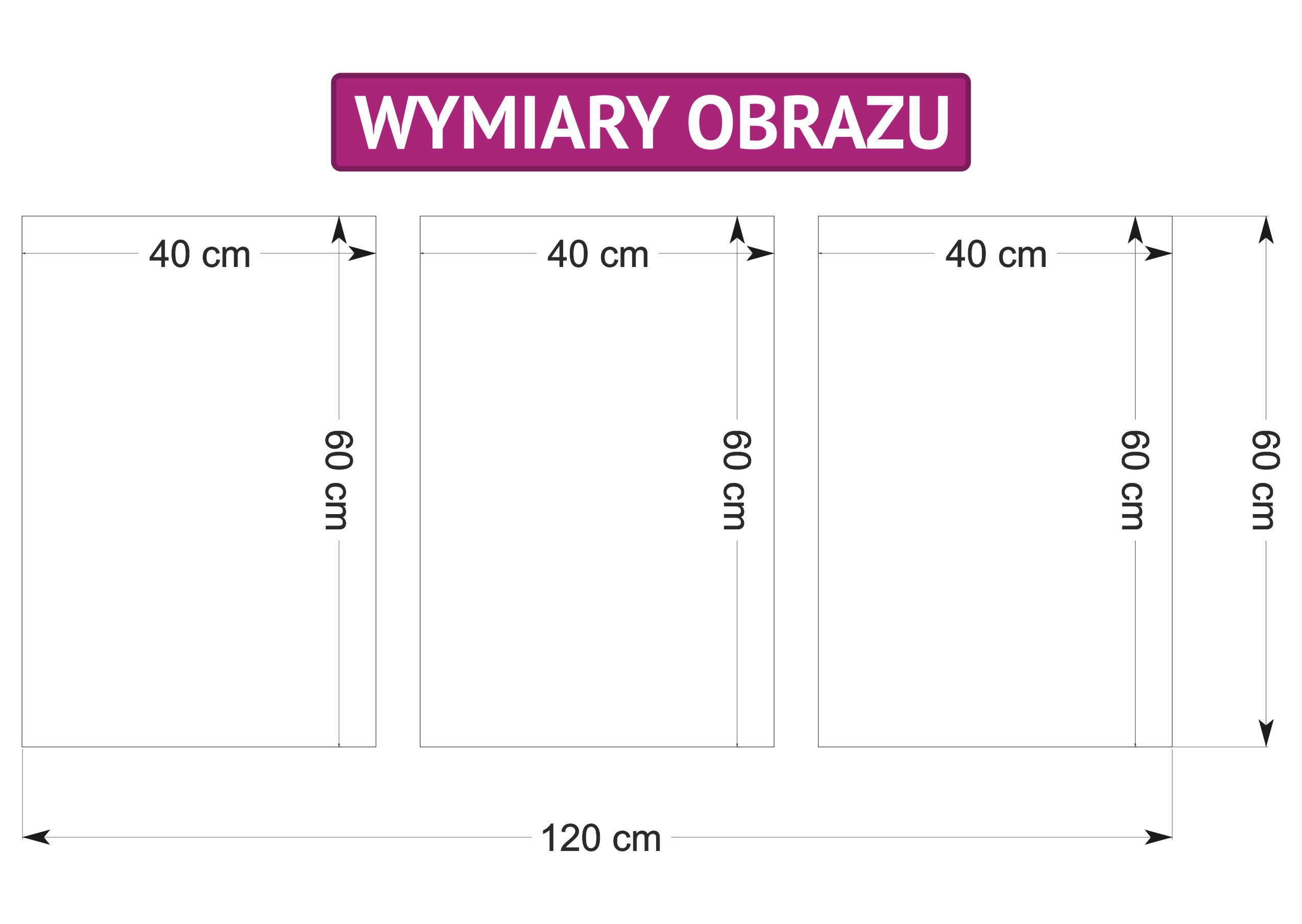 Tryptyk Obraz trzyczęściowy Łąka w ciepłych kolorach- malownicza ...